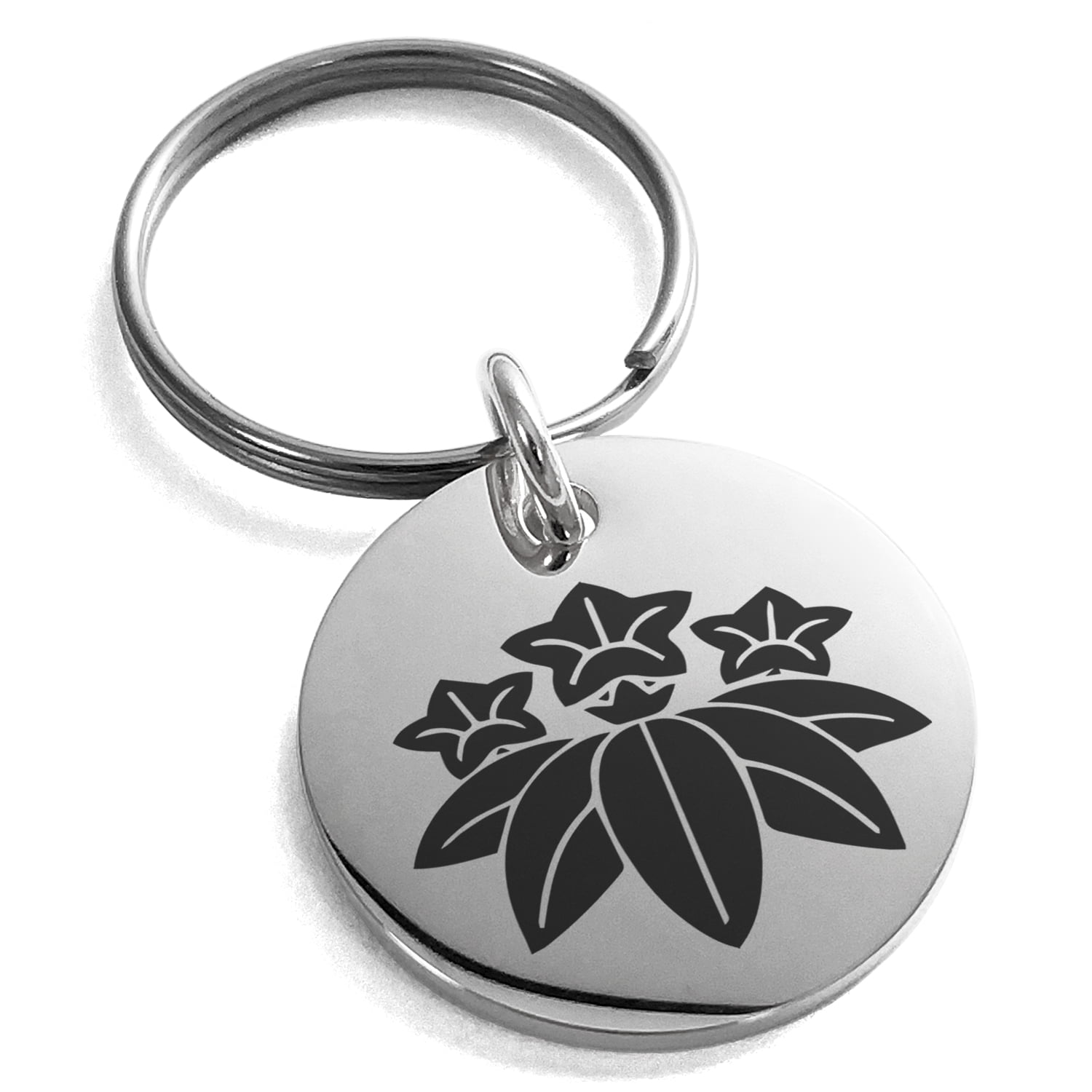 Stainless Steel Minamoto Samurai Crest Engraved Small Medallion Circle ...