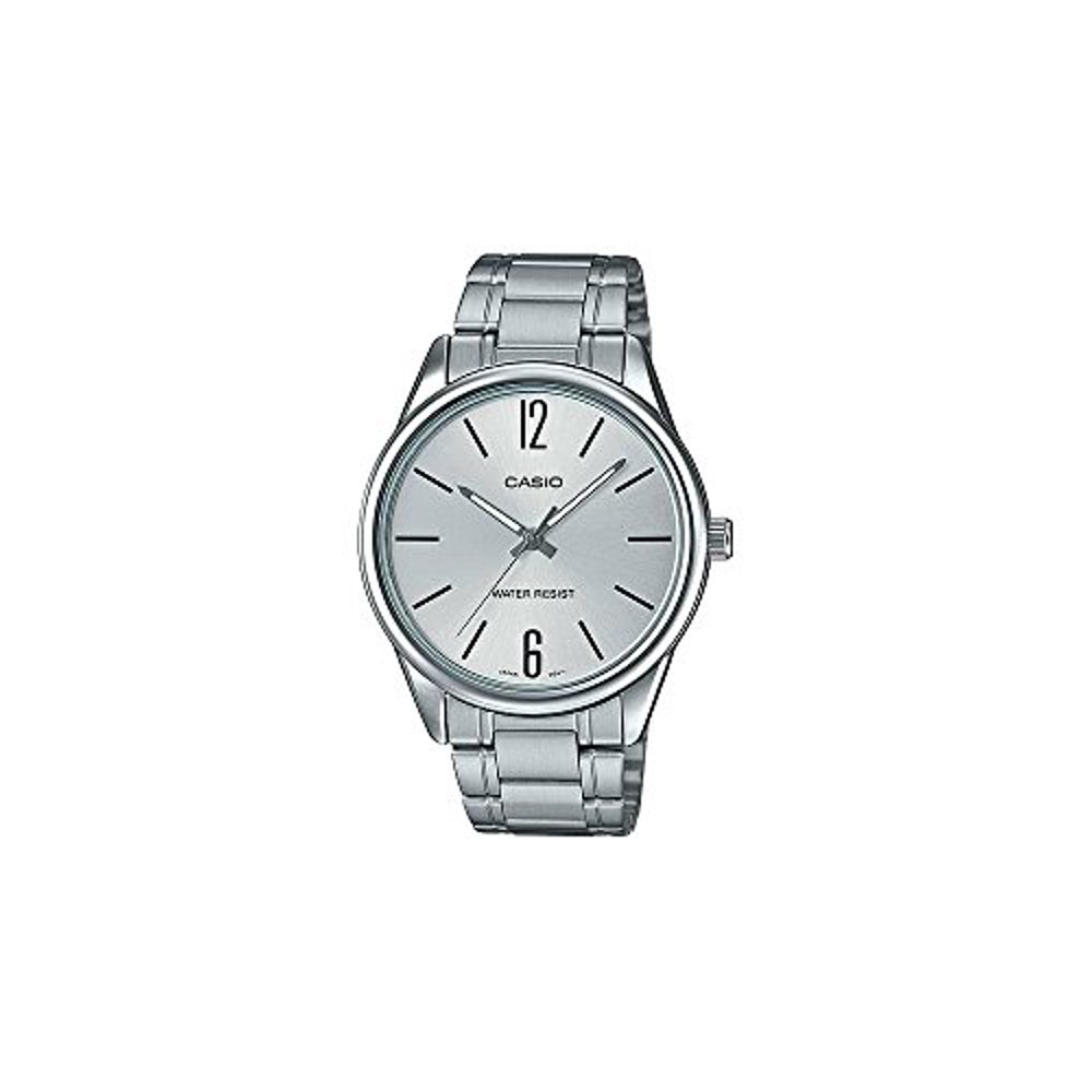 Casio - MTP-V005D-7B Men's Standard Stainless Steel Silver Dial Analog ...