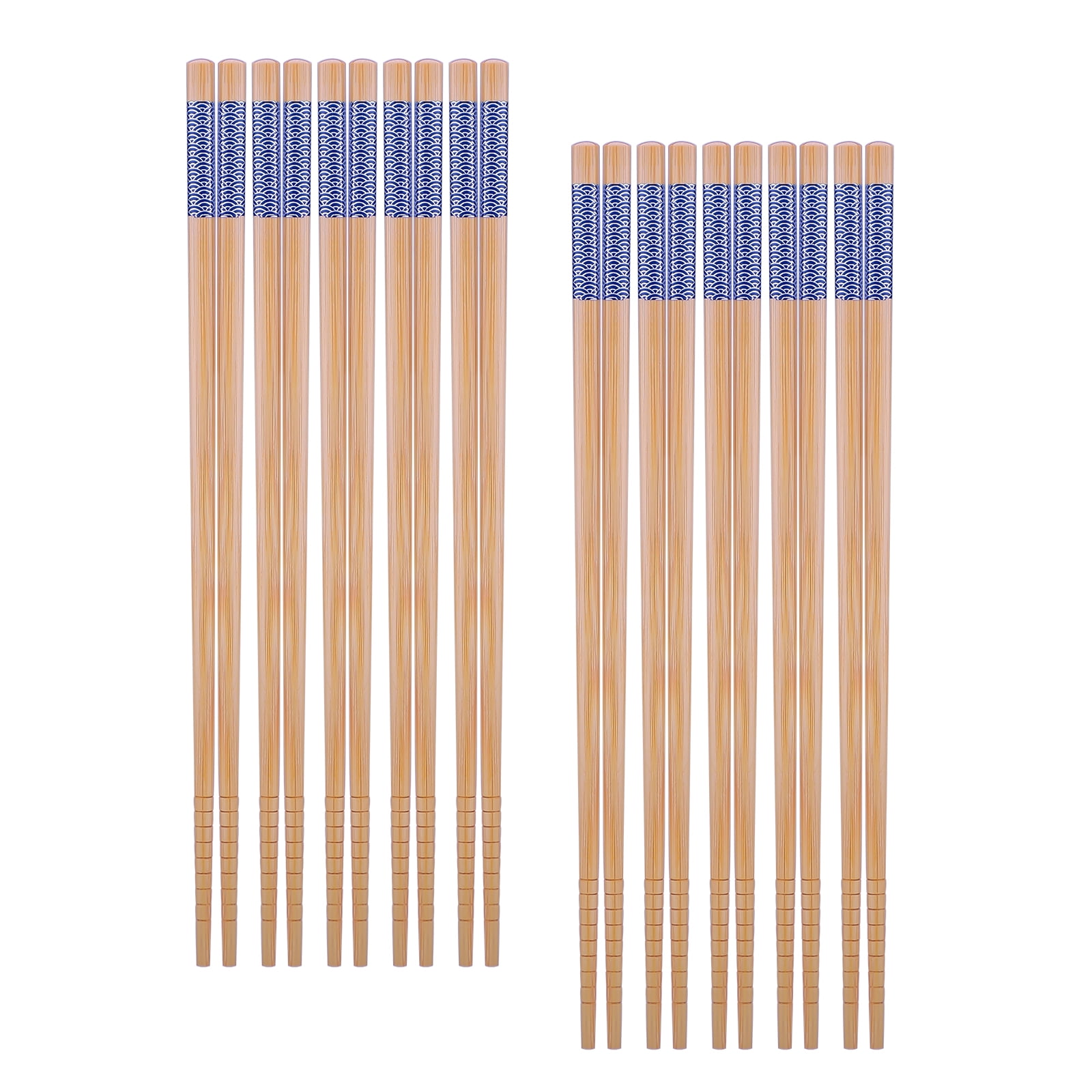 Antner 10 Pairs Bamboo Chopsticks Reusable Japanese Style Chopstick ...