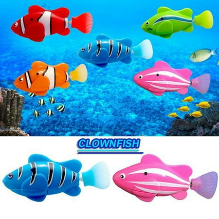 Fosa Kids Fish Toy,Cute Electronic Battery Powered Swimming Fish Toy ...