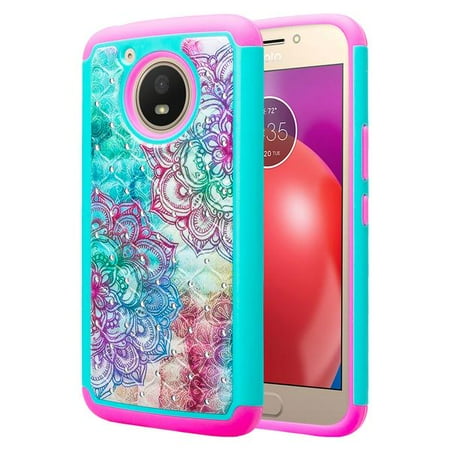 Motorola Moto E4 Plus Case Protective Hybrid Diamond Soft Silicone Moto ...