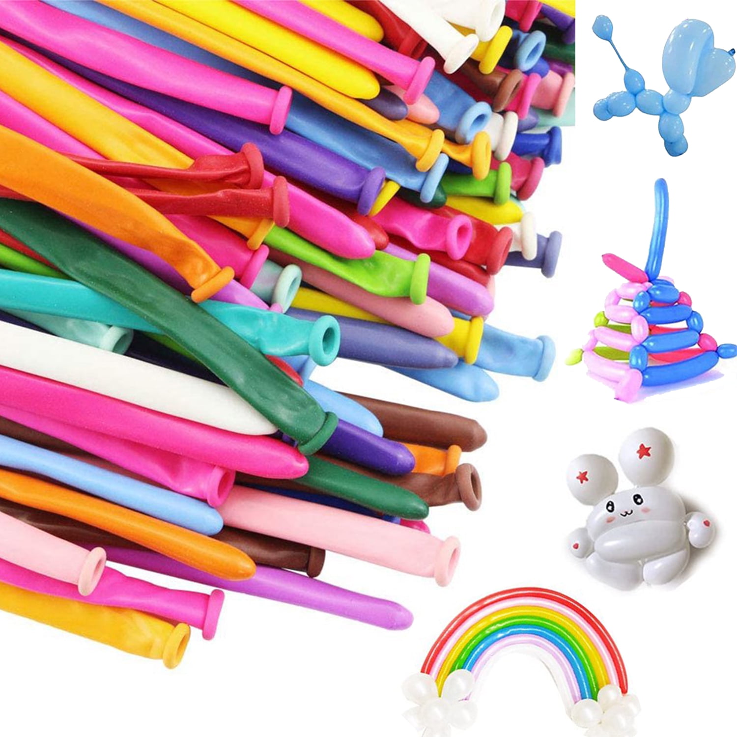 Penck 200Pcs Long Balloons Kit with Pump 260Q Twisting Animal Magic ...