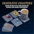 Nintendo NES Cartridge Coasters, Retro Design, 8-Pack, Double-Sided ...