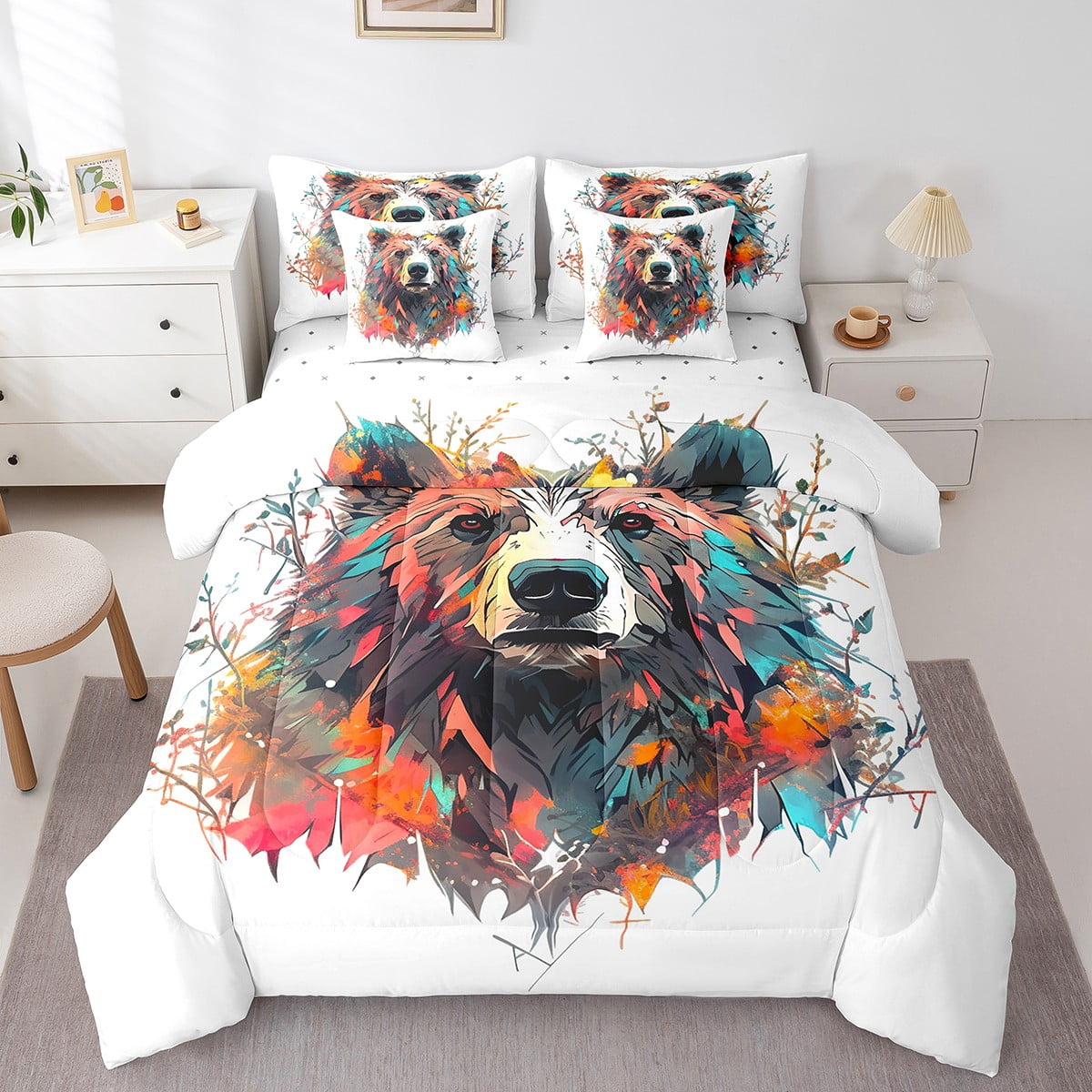 Click here for Yst 7pcs Twin Comforter Set With Sheets  3d Bear B... prices