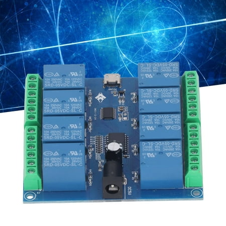Relay Module, PCB 8 Channel Intelligent Relay Control Module for ...