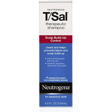 Neutrogena T/Sal Therapeutic Shampoo, Scalp Build-Up Control, 4.5 oz ...