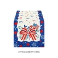 Beforeyayn Independence Day Themed Table Runner, Flag And Star Patterns ...