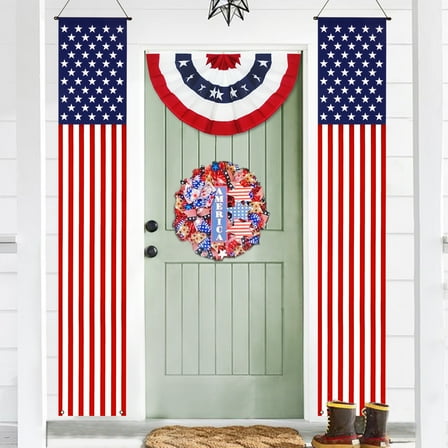 US Flag Pulldown - Online Stores, Inc. Brand - 20inch x 8ft OLS - Sewn ...