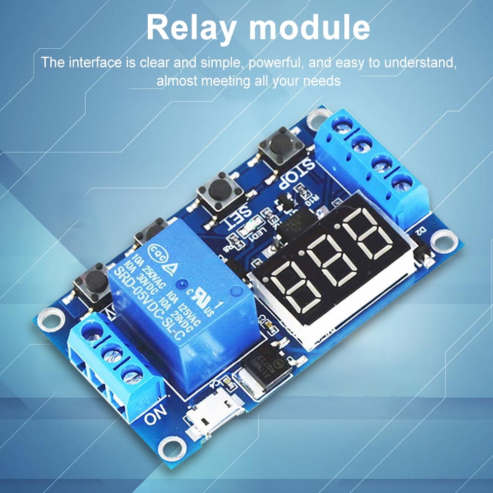 1 Channel Relay Cycle Timer Module 6-30V Relay Module Sleeping Mode ...