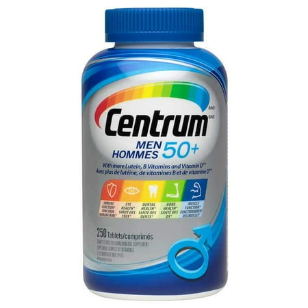Centrum Complete Multivitamin and Mineral Supplement for Men 50+ - 250 Tablets - Walmart.ca