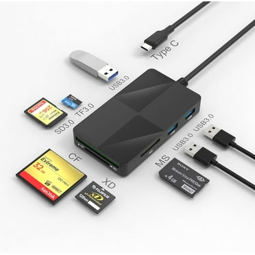 IOGEAR USB-C Hub with Multi-Memory Card Reader - Walmart.com