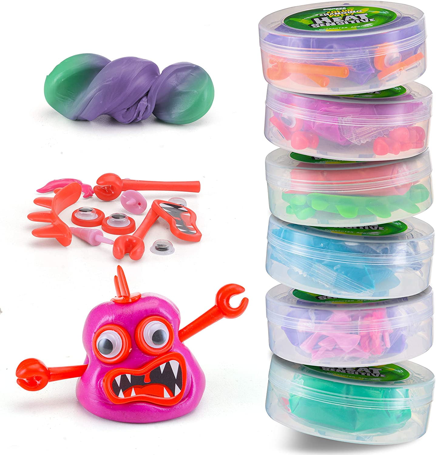 Squeeze Craft Color Changing Frudge Putty Heat Sensitive with Character ...