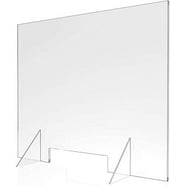 Azar Displays 179756-187 30" x 40" Acrylic Protective Shield with Metal ...