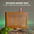 Wooden Money Box, 2026 New Retro Money Box, Coin Counter & Goal Tracker ...