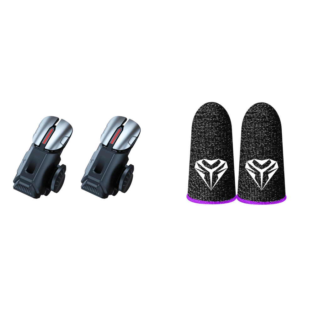 2x 6 Finger Controller Gaming Aim Shooting Triggers Botón para PUBG ...