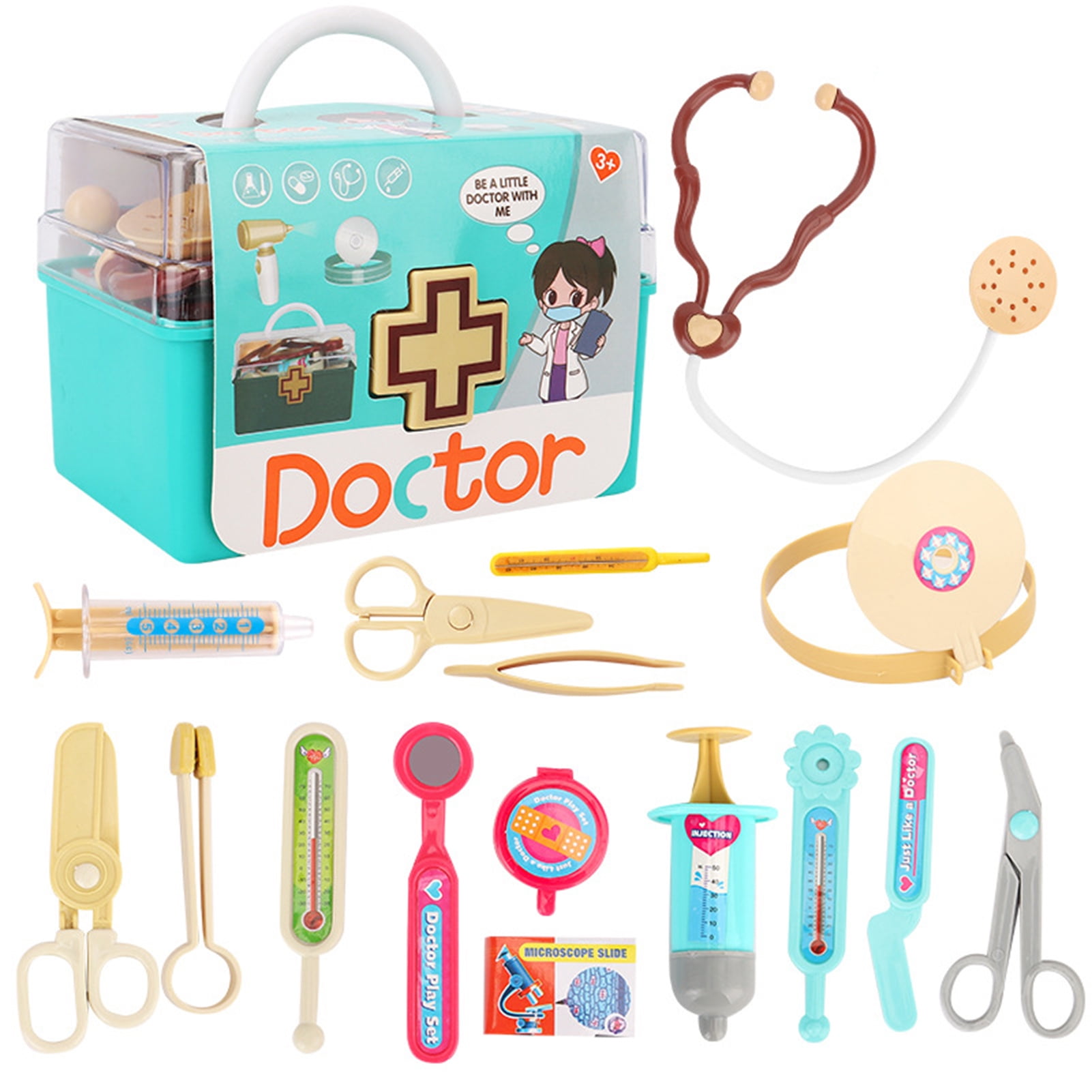 Wharick 16Pcs/Set Doctor Box Toys Modeling Restoration Rich Accessories ...
