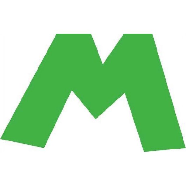 Funny Colorful Alphabetical Letter M Cartoon Character Wall Art Sticker ...