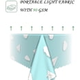 60x84 Inch Children Rectangular Tablecloth Paper Airplane Cloud Table ...
