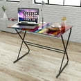 vidaXL Glass Desk with World Map Pattern - Walmart.com