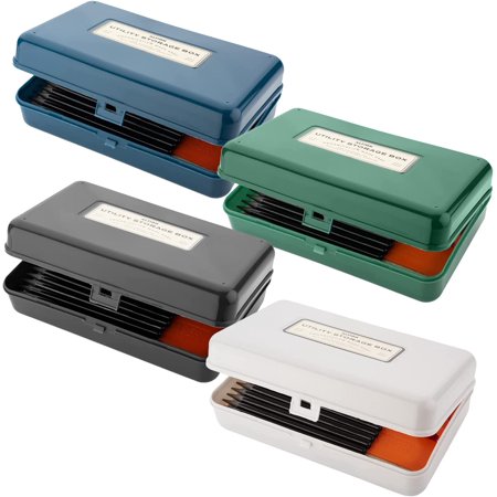 Utility Case 4-Pack | Pencil Box, Marker Pen Storage, School Organizer ...