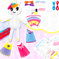 HKKYO Fashion Designer Kits for Girls, Unicorn Sewing Kit for Kids, DIY ...