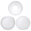GoldSwift Clear Frosted Round Sphere Glass Lamp Shade Replacement Globe ...