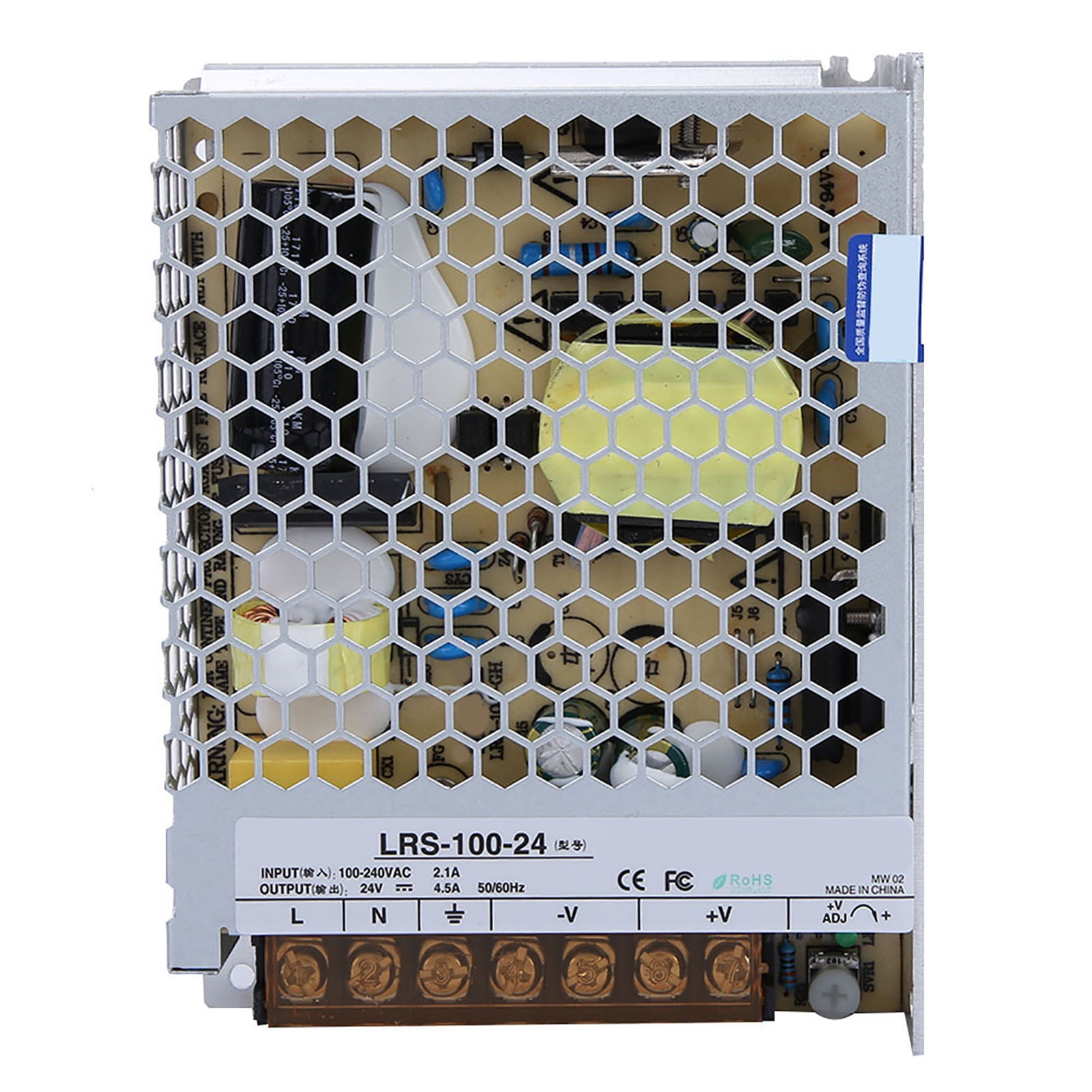 LRS-100-24 AC 85-264V to DC 24V 108W Single Output Switching Power Supply 150mVp-p | Walmart en ...