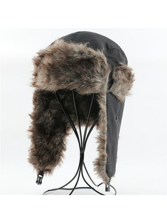 GZWYHT Trapper Hats,Winter Hats Cap Men's Waterproof Thunderhead ...