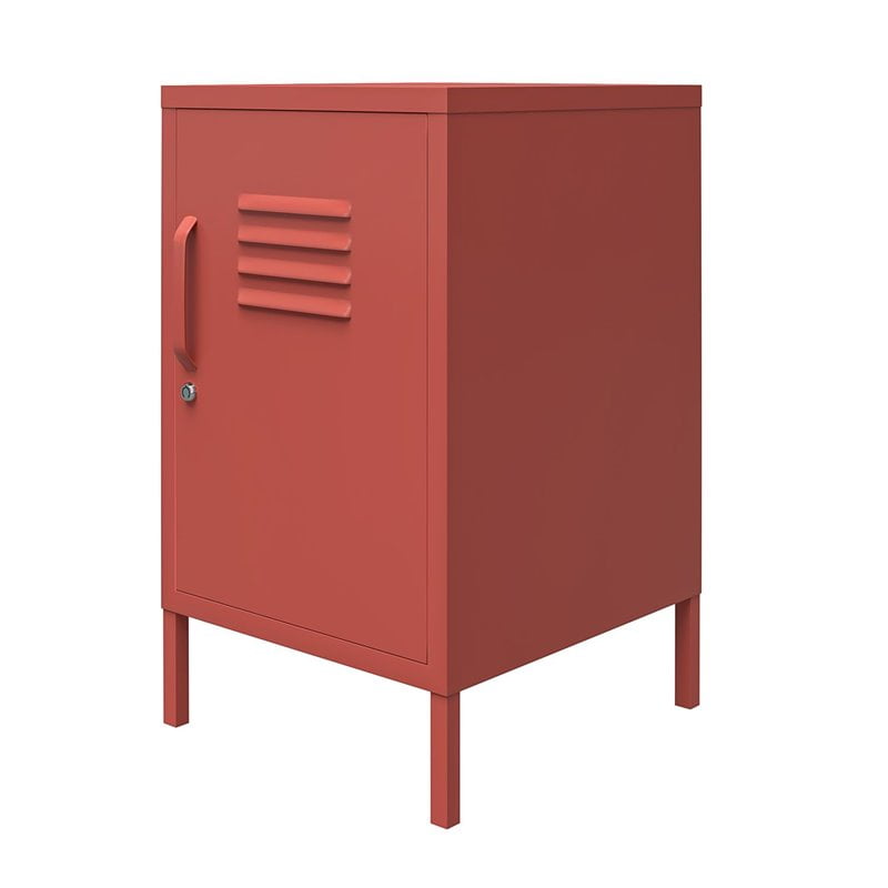 SystemBuild Bonanza Metal Locker End Table in Terracotta - Walmart.com