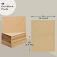 48 Pack 4x6 Blank Cards and Envelopes - DIY Printable Plain Greeting ...