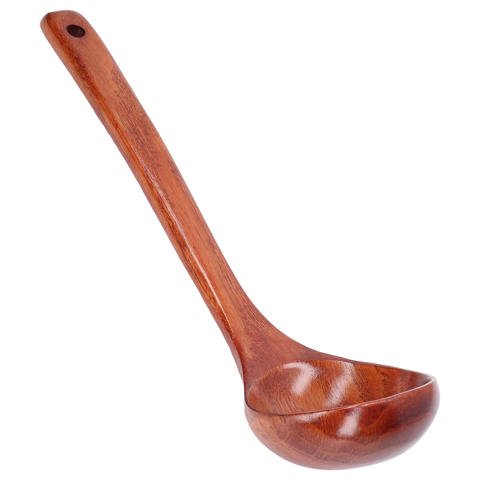 Cuchara de madera multiusos con mango largo, cucharón de gachas de ...