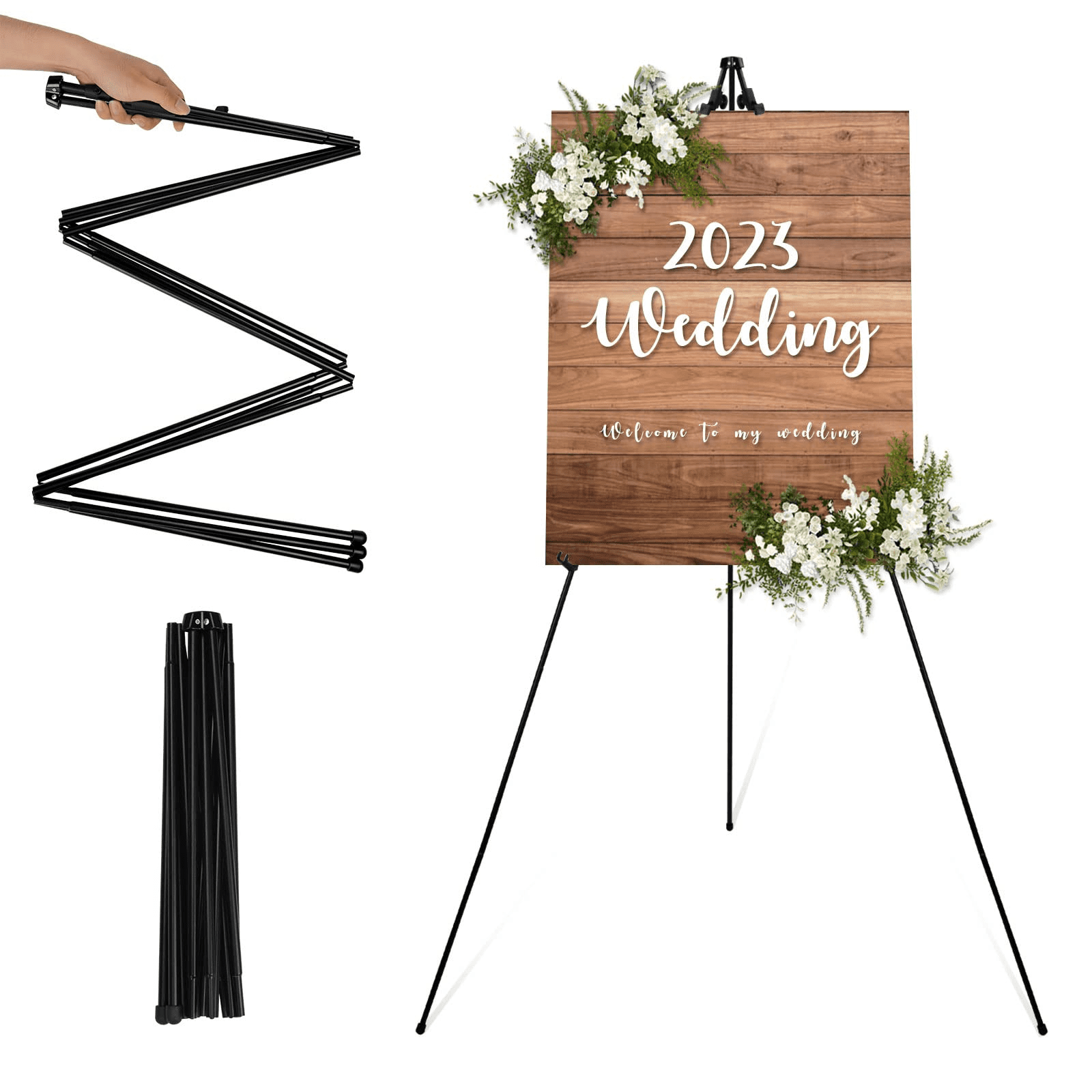 Easel Stand(2023 New),Display Easel for Wedding,Sign Poster Easel,Sign ...
