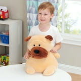 Spark Create Imagine Large Tan Dog Plush, Ultra Soft & Cuddly with Dark ...