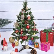 Amscan 240595 Christmas Small Tinsel Trees, Silver, Set Of 9 Trees ...