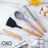 COOK WITH COLOR Silicone Kitchen Utensils Sets, Spatulas and Cooking ...