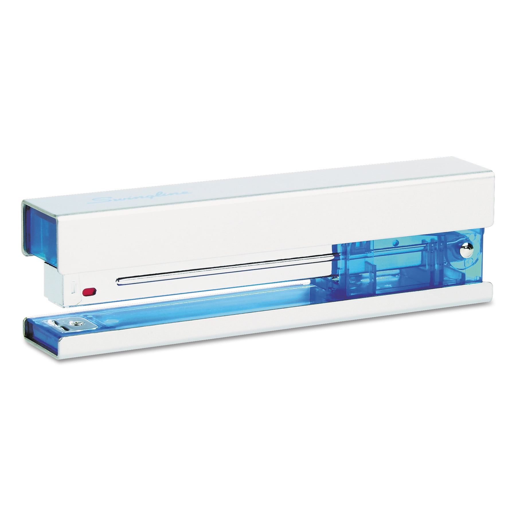 Swingline Full Strip Fashion Stapler, 20-Sheet Capacity, Chrome/Blue ...