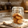 25oz Fluted Glmason Jars - Set Of 6 Vintcanisters With Airtight Lids ...