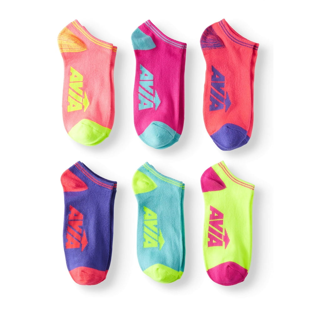 Avia - Ladies Super Soft No Show Socks, 6 Pack - Walmart.com - Walmart.com