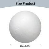 Gongjisey Foam Balls 8inch DIY Smooth White Christmas Polystyrene ...
