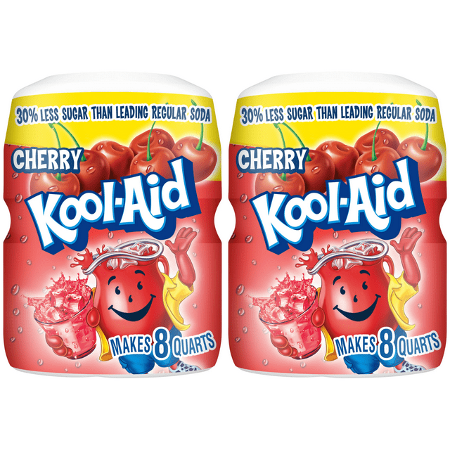 Kool-Aid Sugar-Sweetened Delicious Thirst Quenching Cherry Artificially ...