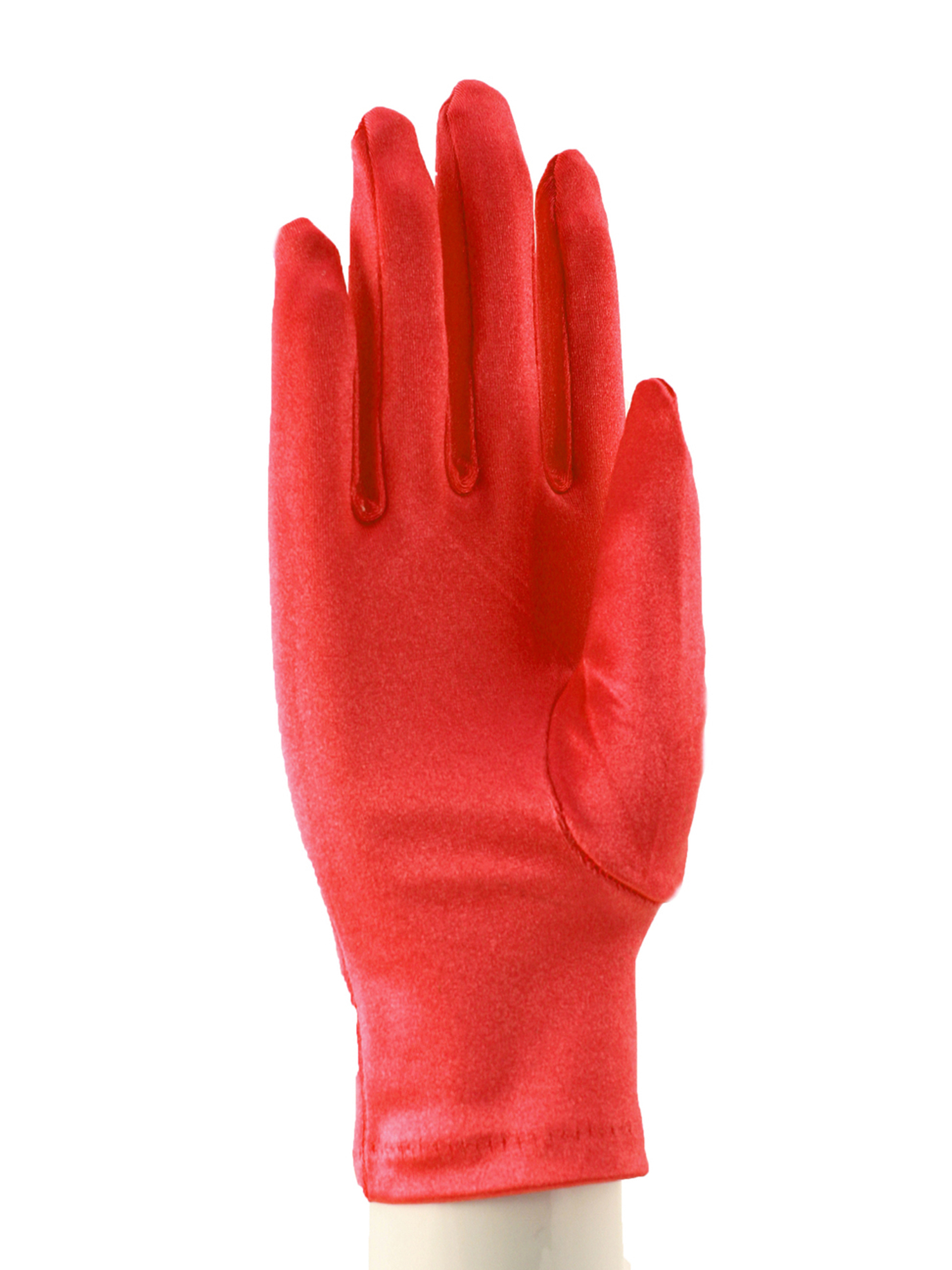 Red Satin Wrist Length Dress Gloves - Colorful - Party, Prom, Wedding ...