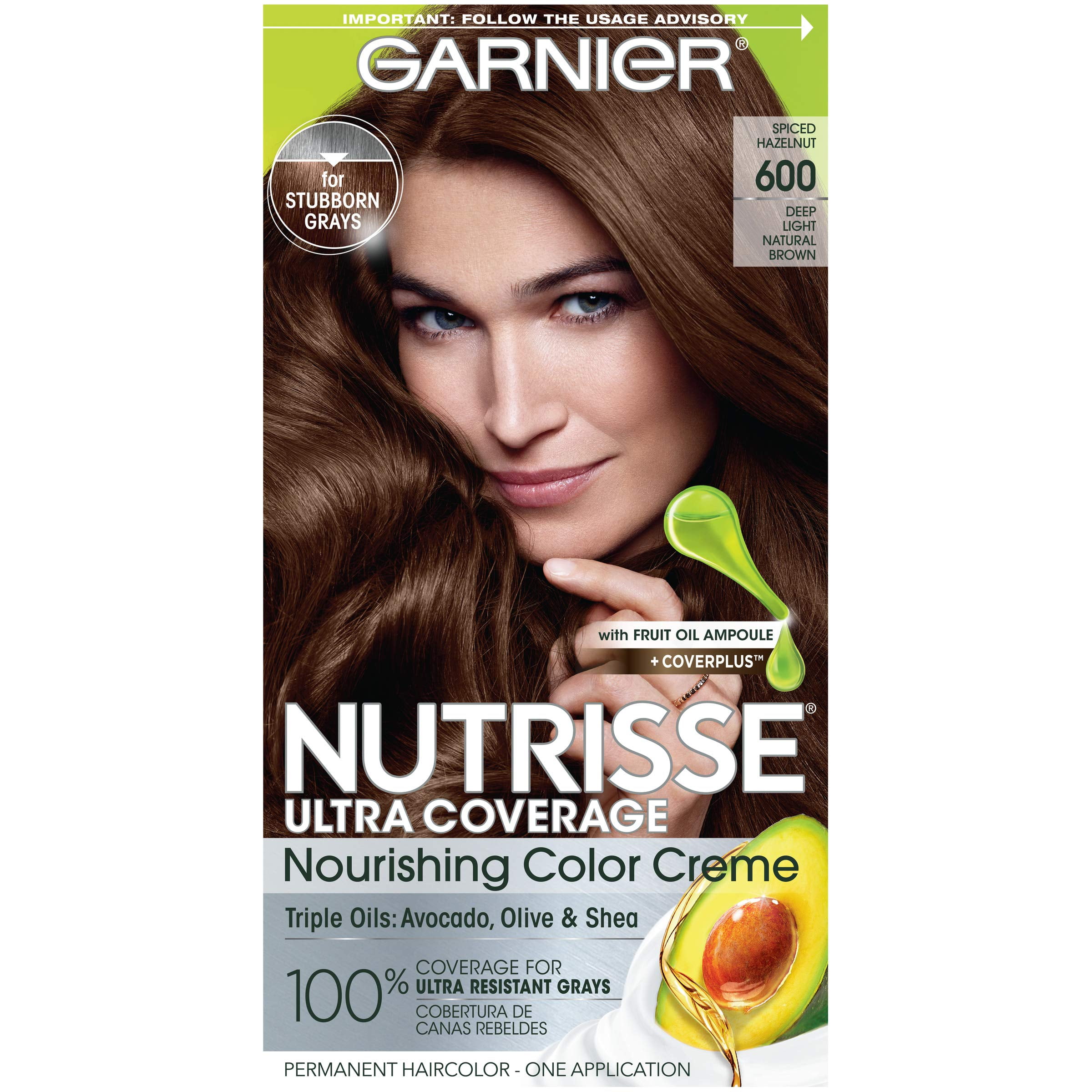 Tinte para el cabello Garnier Nutrisse Ultra Coverage 600 Deep Brown ...