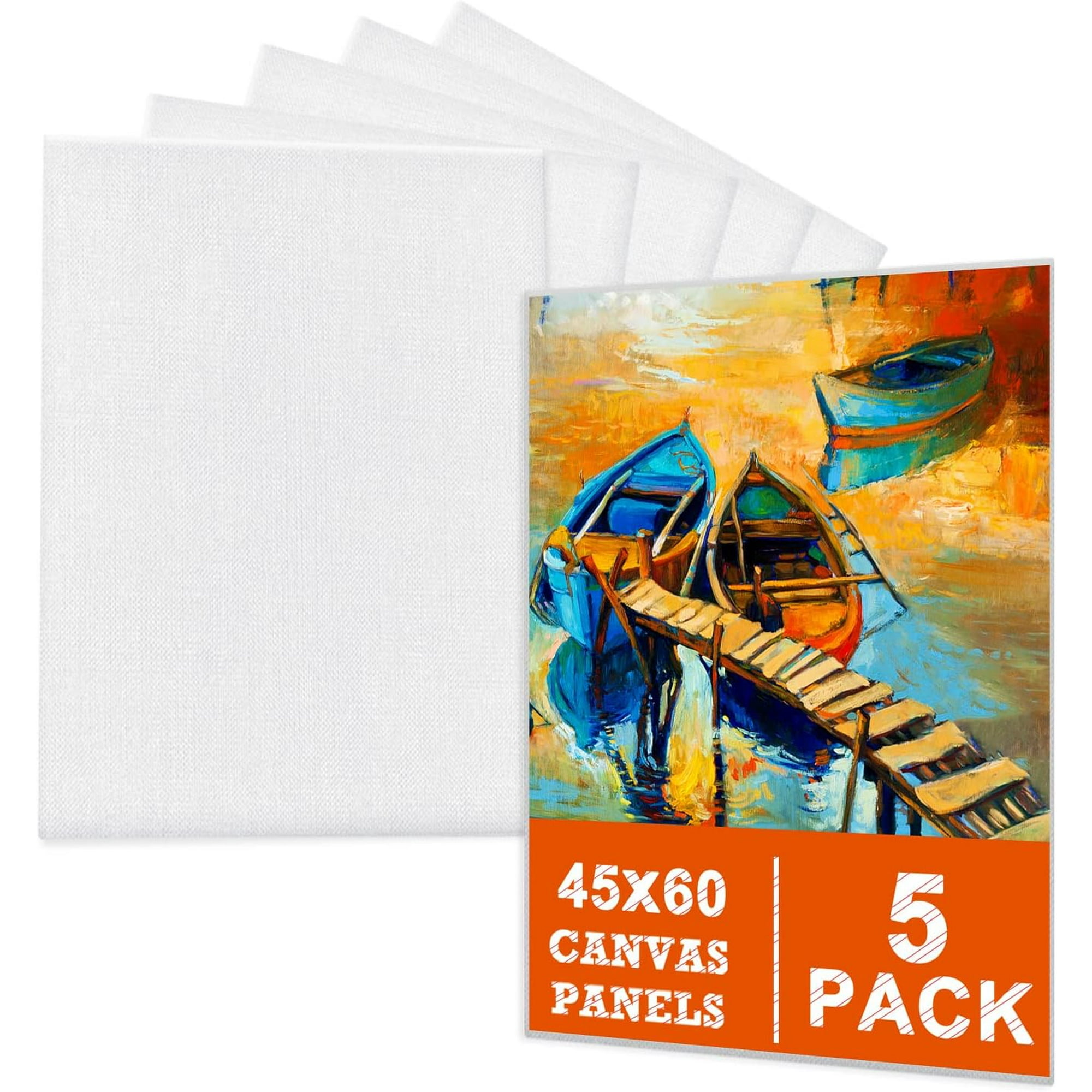 Click here for Ghsdfbb 5 Packs Blank Canvas Panels Board 45x60 Cm... prices