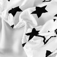 Black and White Star Sheets Set Starry Flat Sheet Set Celestial Fitted ...
