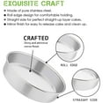 Vesteel 10 Inch Cake Pan Set of 3, Stainless Steel Round Layer Cake ...