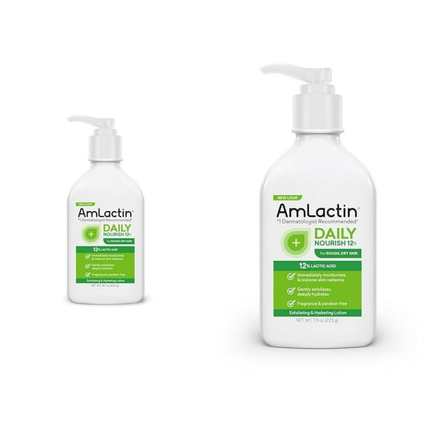 AmLactin Daily Moisturizing Lotion Bundle - 14.1 oz 12% Lactic Acid ...