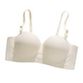 Ahuyic Womens Bra,Summer Plus Size Bra,Womens Solid Color Thin Style ...
