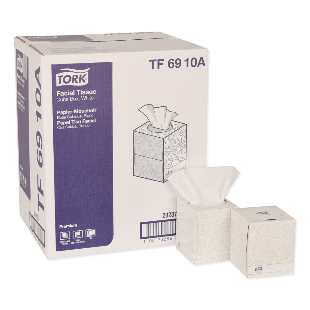 Tork Premium Facial Tissue, 2-Ply, White, 94 Sheets/Box, 36 Boxes ...