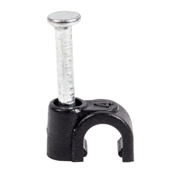 QualGear 4mm Cable Clips, Black, 100 Pack, CC4-B-100-P - Walmart.com ...