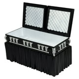 Deluxe Black Casket for WWE & AEW Wrestling Action Figures with ...